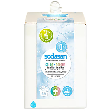 Sodasan Vloeibaar Wasmiddel Sensitive voor Gekleurde Was (1,5L) | BigGreenSmile